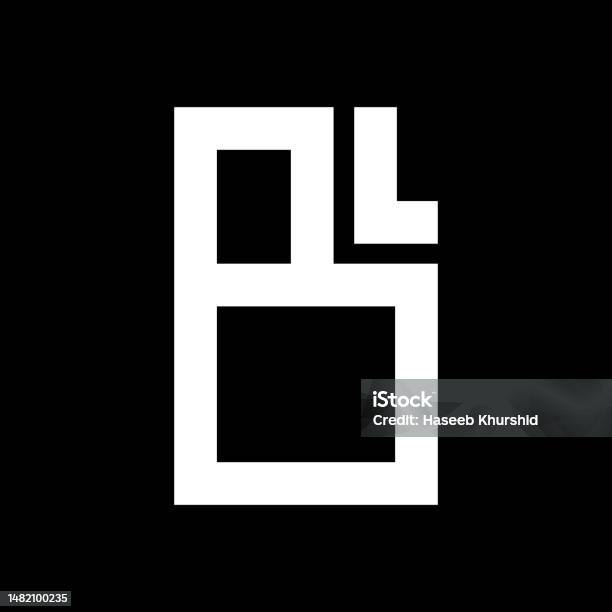 Logo Bl Minimal Icône Dune Lettre Bl Sur Fond De Luxe Idée De Logo