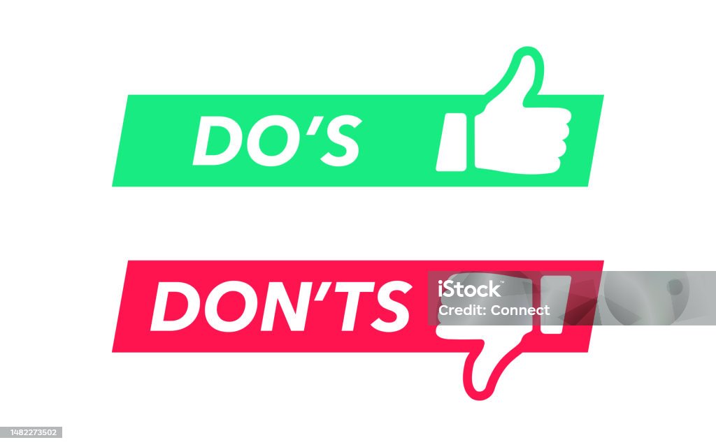 Dos Icon Donts Symbol Yes And No Banner Signs True False Symbols ... Dos Icon Donts Symbol Yes And No Banner Signs True False Symbols ...