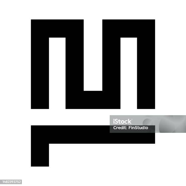 Logo Mp Awal Inovatif Profesional Dan Logo Pm Huruf Mp Atau Pm Monogram