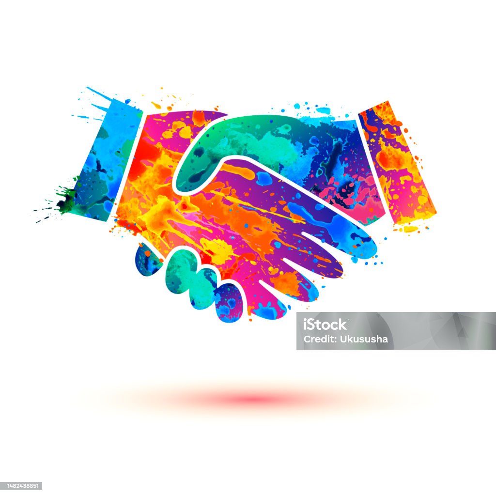 Signe De Poignée De Main Vectoriel Accord Symbole De Transaction