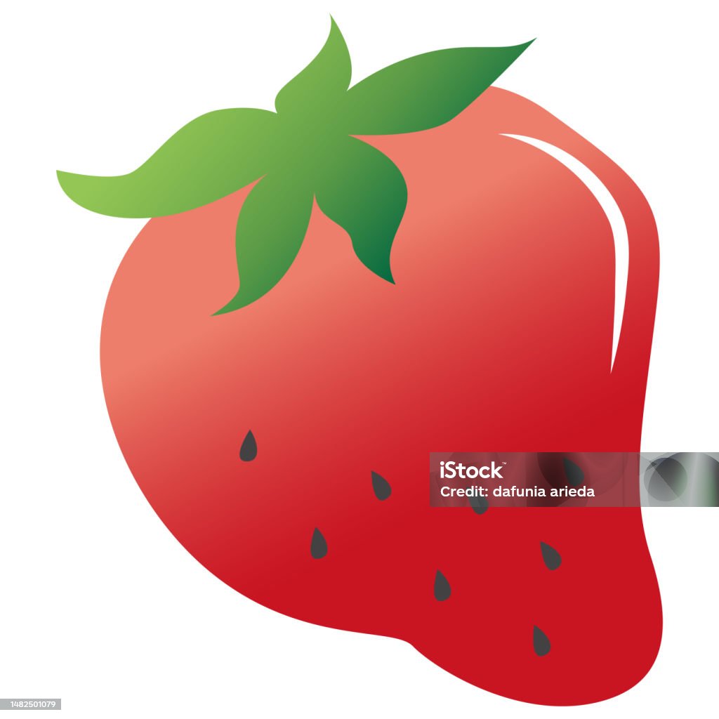 Simple Strawberry Illustration Stock Illustration Download Image Now