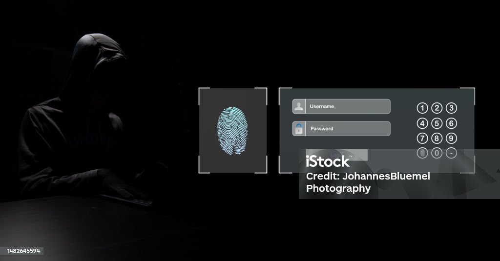 Anonymous Hacker Without Face Typing Computer Laptop Concept Of Hacking Cybersecurity Cybercrime