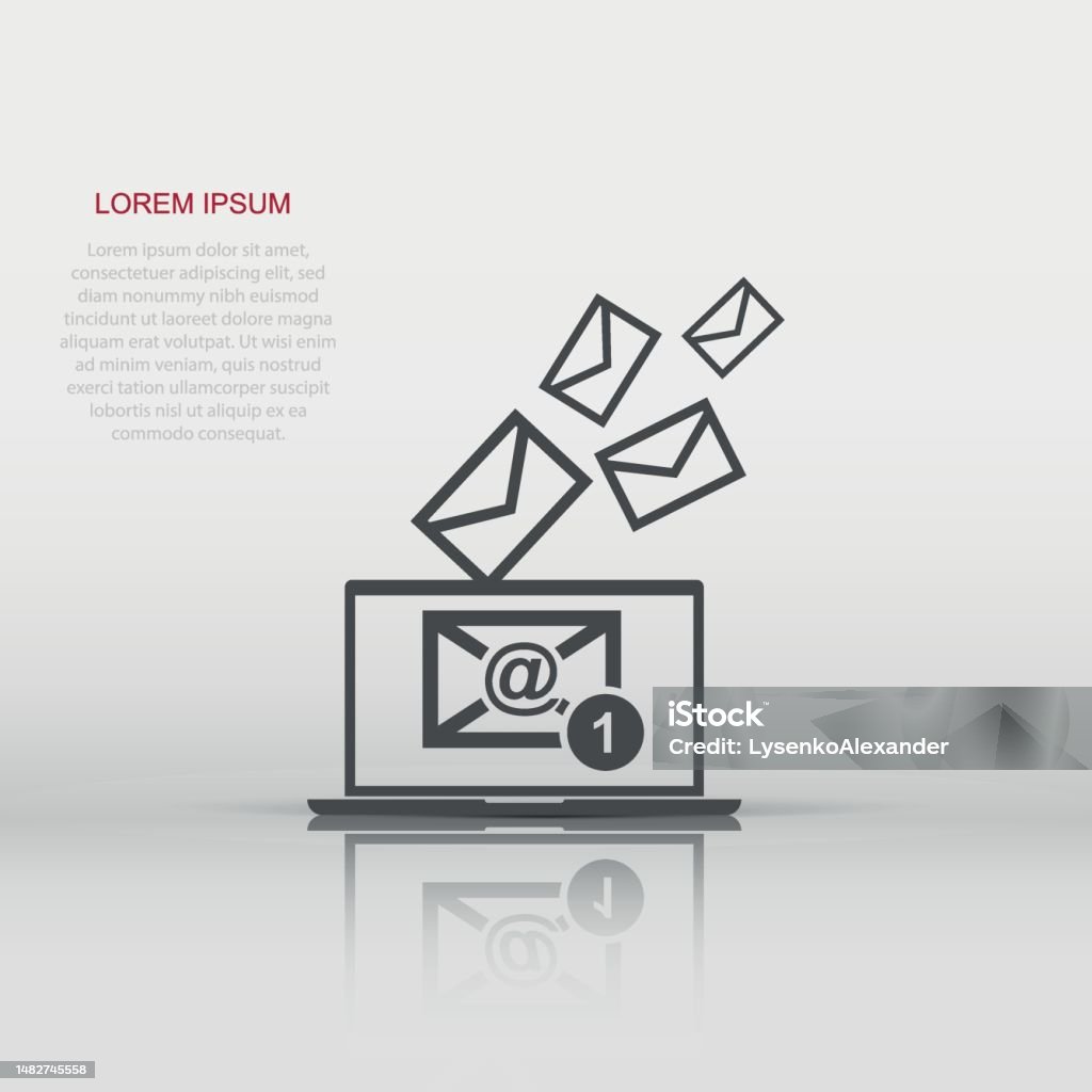 Icône De Message Denveloppe Demail Vectoriel Dans Un Style Plat