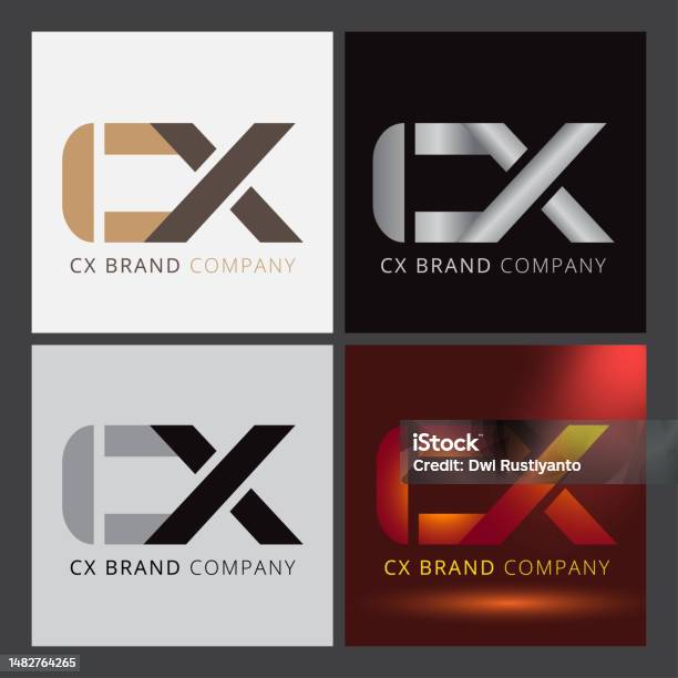 Éléments De Modèle De Conception De Logo De Lettre Cx Logo De Lettre