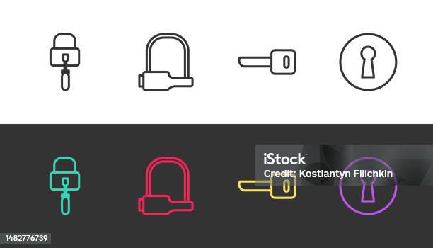 Vetores de Definir Linha Lock Picks Para A Escolha De Fechaduras ... Vetores de Definir Linha Lock Picks Para A Escolha De Fechaduras ...