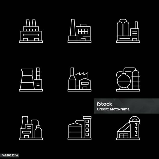 Mengatur Ikon Garis Pabrik Atau Pabrik Ilustrasi Stok - Unduh Gambar ... Mengatur Ikon Garis Pabrik Atau Pabrik Ilustrasi Stok - Unduh Gambar ...