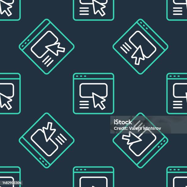 Vetores De Ícone De Design Da Linha Ui Ou Ux Isolado Padrão Perfeito No
