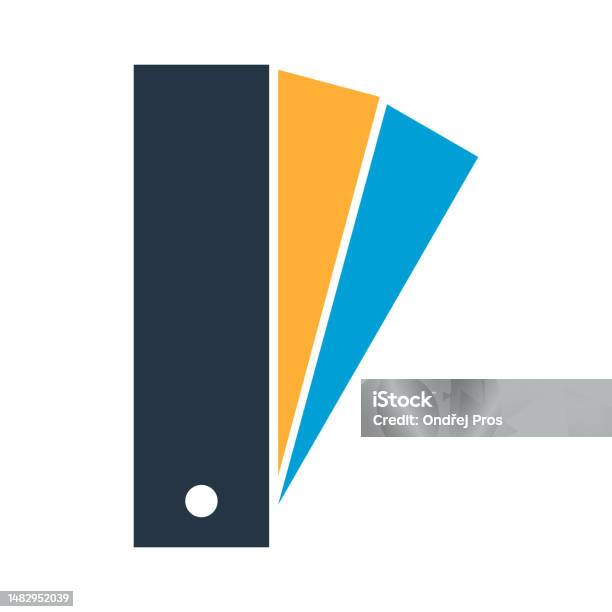 Icône De Couleur Pantone Symbole De Catalogue Graphique Coloré Modèle