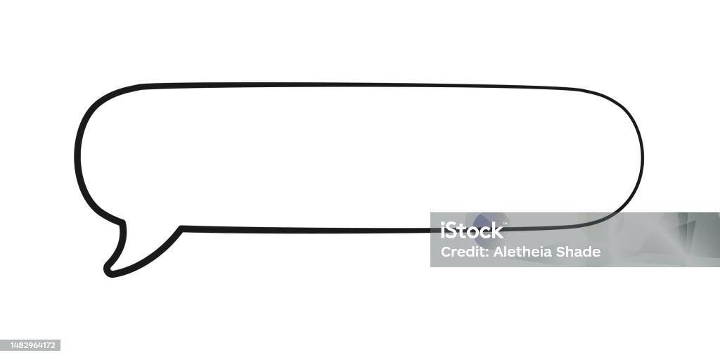 Empty Speech Bubble Chat Text Frame Comic Speech Bubble Doodle Outline ... Empty Speech Bubble Chat Text Frame Comic Speech Bubble Doodle Outline ...