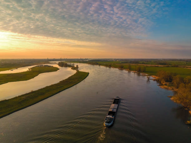 Free picture: shipment, riverbank, river, ship, water, nature, seascape ...