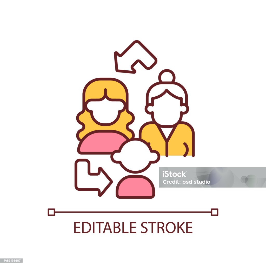 Matrilineal Inheritance Rgb Color Icon Stock Illustration - Download ... Matrilineal Inheritance Rgb Color Icon Stock Illustration - Download ...