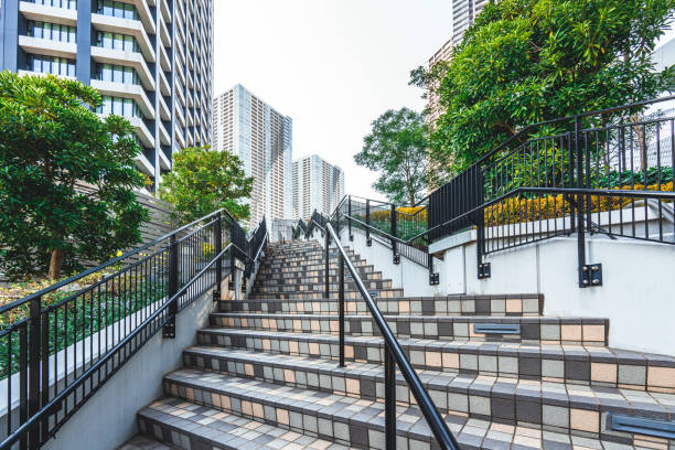 Free picture: staircase, stairs, urban, city, balcony, modern ...
