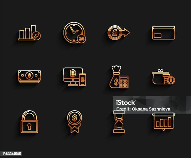 Vetores de Definir Linha Lock Cronograma Gráfico Diagrama Infográfico ... Vetores de Definir Linha Lock Cronograma Gráfico Diagrama Infográfico ...