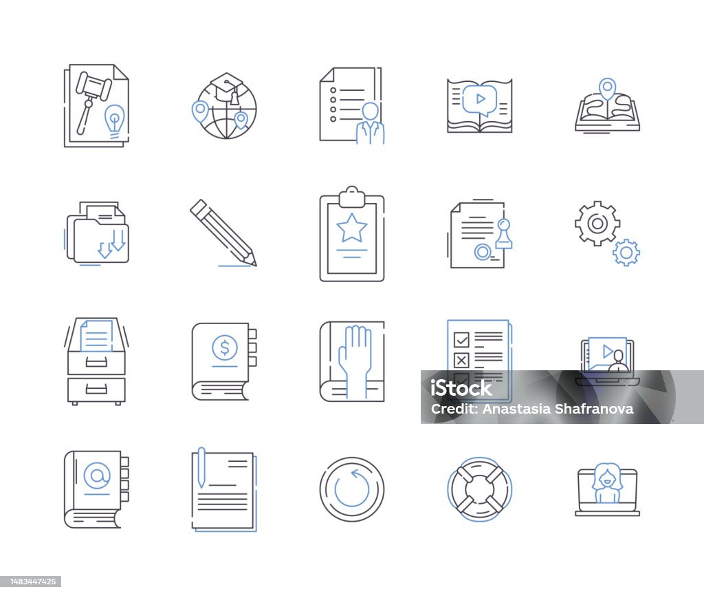 Distance Learning Outline Icons Collection Distance Learning Online ... Distance Learning Outline Icons Collection Distance Learning Online ...