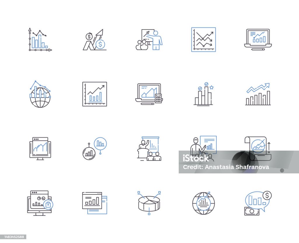 Data Visualization Outline Icons Collection Data Visualization Chart Graph Map Plot Diagram