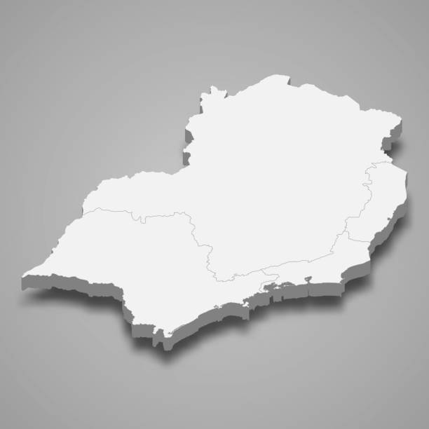 420 Mapa De Minas Gerais Ilustração De Stock Gráficos Vetoriais E
