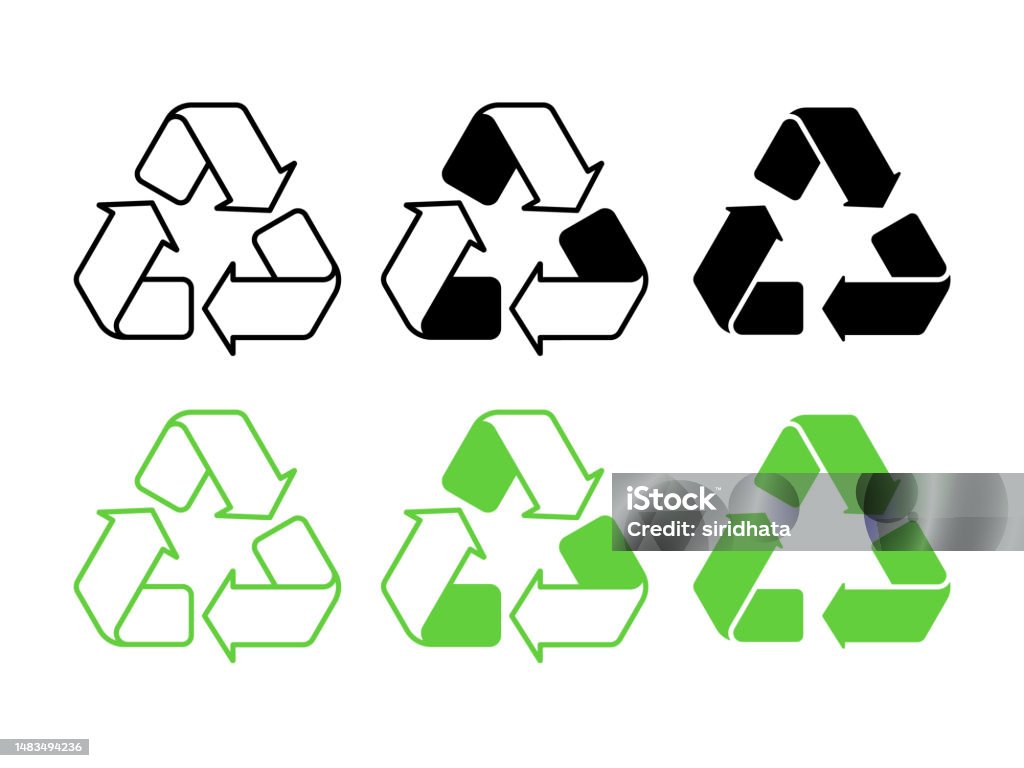 Vector Set Of Recycle Arrow Signs Stock Illustration - Download Image ... Vector Set Of Recycle Arrow Signs Stock Illustration - Download Image ...
