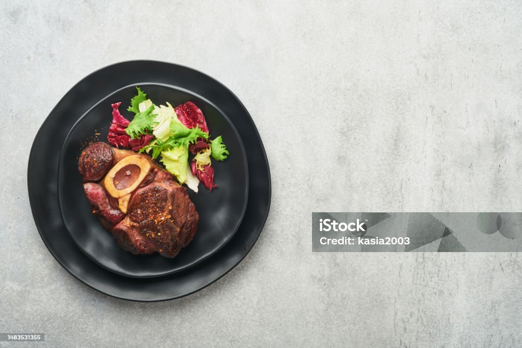 Steak Osso Buco Irisan Daging Sapi Panggang Osso Buco Atau Steak Daging
