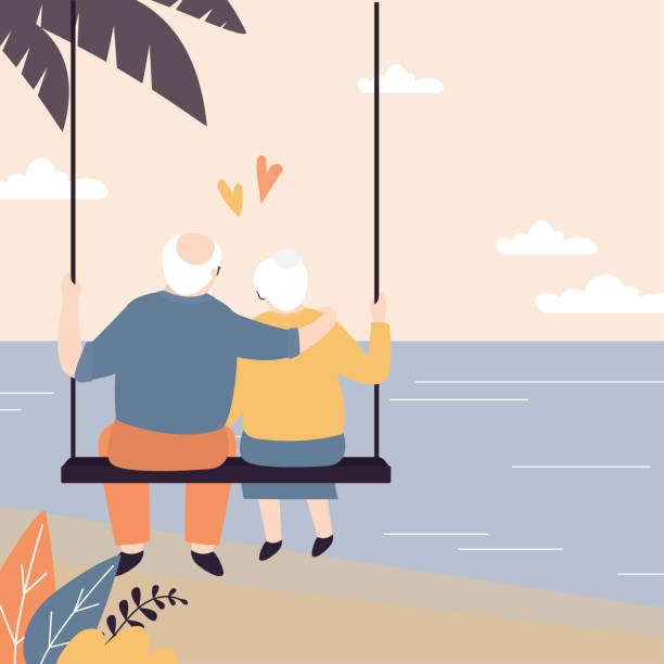 70 Couple Banc Dos Stock Illustrations Graphiques Vectoriels Libre De