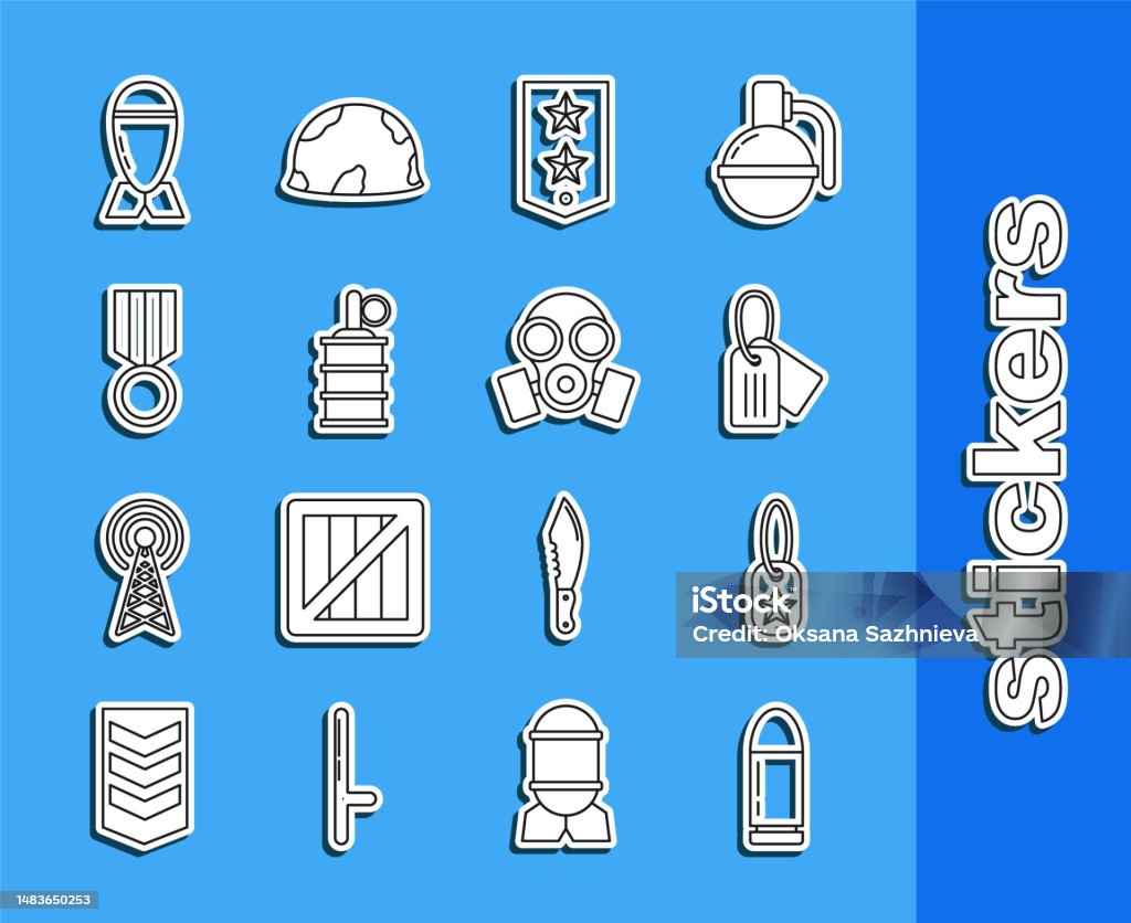 Set Line Bullet Military Dog Tag Chevron Hand Grenade Reward Medal ... Set Line Bullet Military Dog Tag Chevron Hand Grenade Reward Medal ...