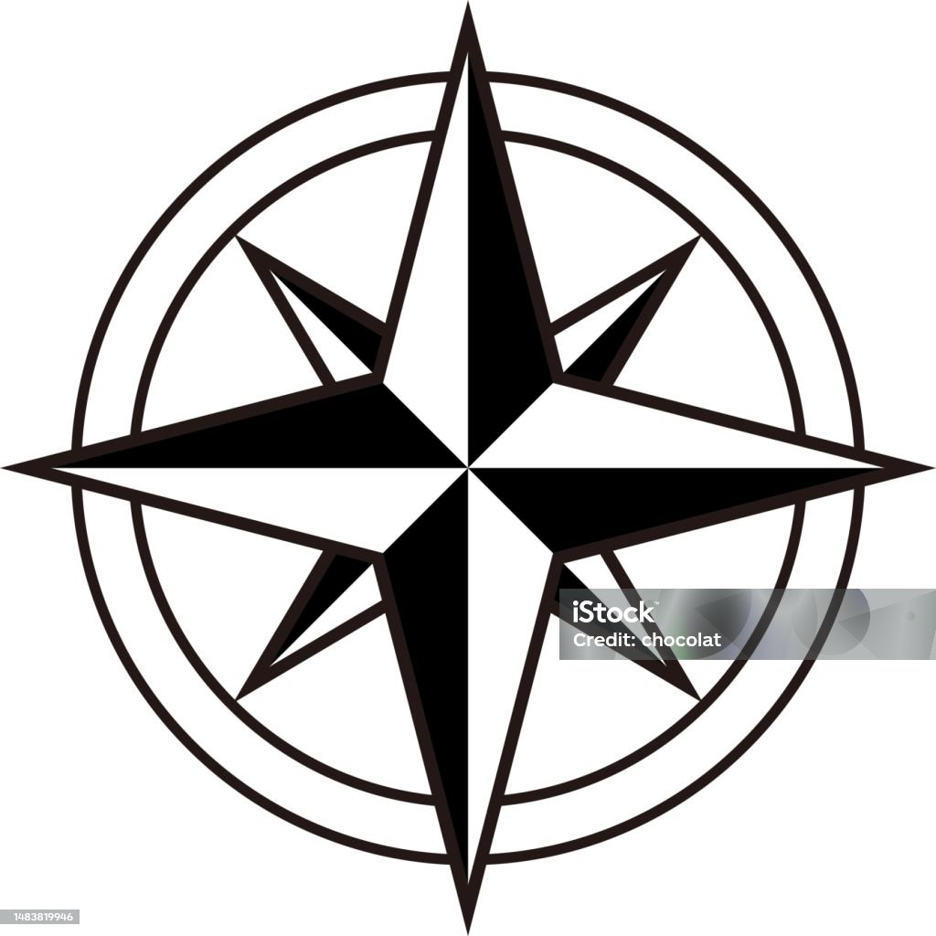 Compass Needle Stock Illustration Download Image Now Compass Rose
