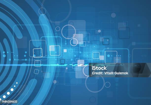 Struktur Abstrak Sirkuit Latar Belakang Bisnis Teknologi Kubus Komputer