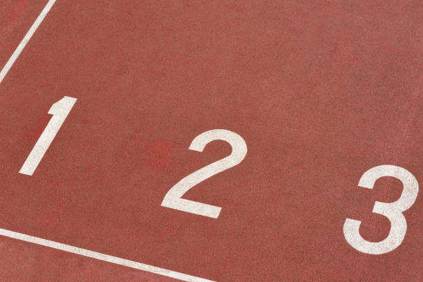 Free Stock Photo of Number 6 on red running track texture | Download ...