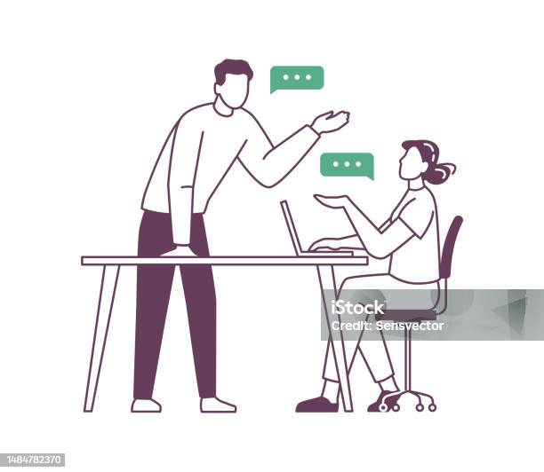 Concept De Communication Et Dinteraction Dentreprise Idées Et