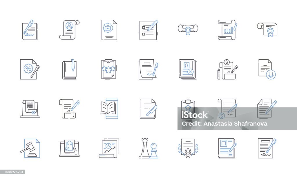 Validation Line Icons Collection Verification Authentication ... Validation Line Icons Collection Verification Authentication ...