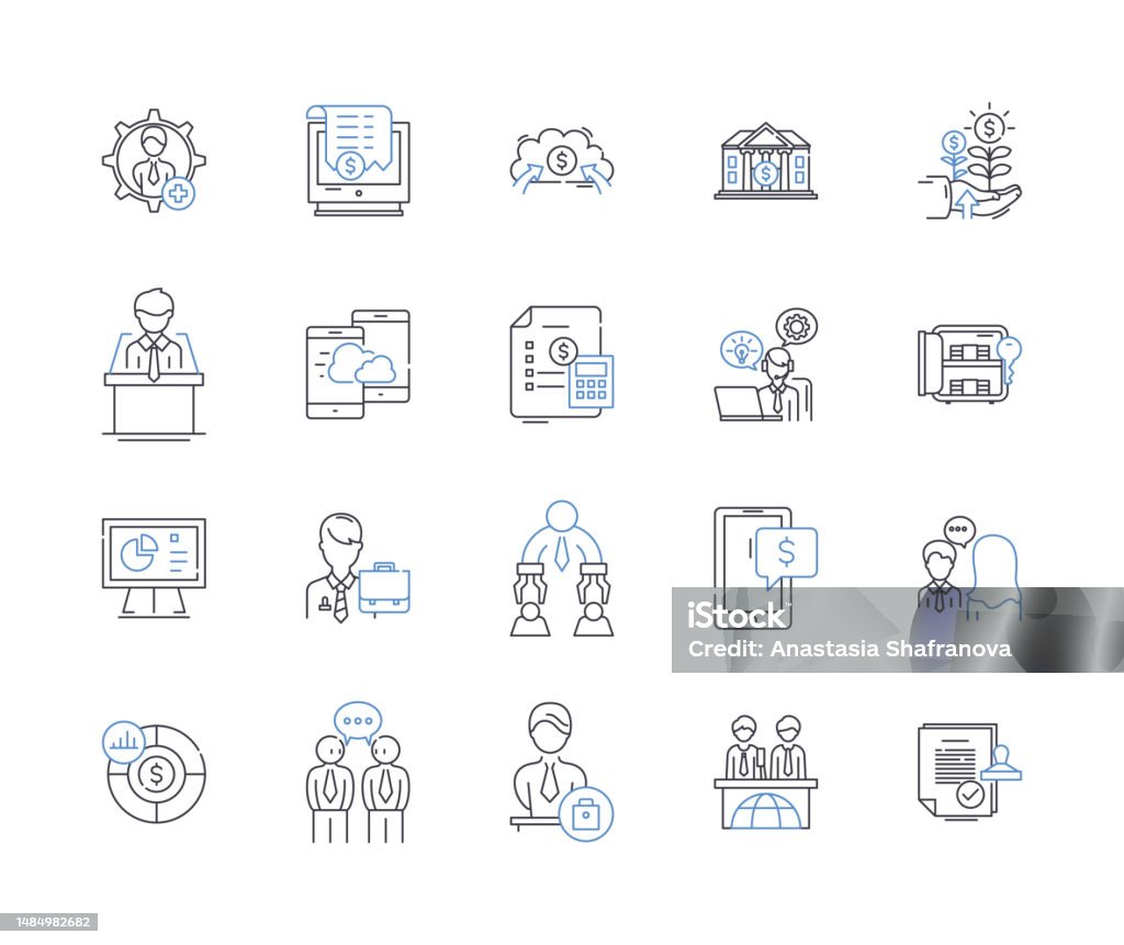 Web Development Line Icons Collection Html Css Javascript Frameworks Php Backend Frontend Vector