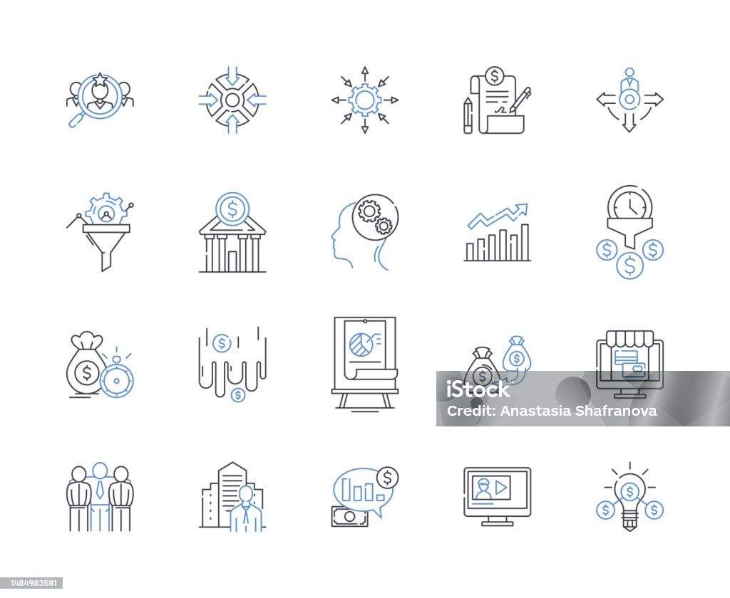Virtual Storefronts Line Icons Collection Interactivity Accessibility Personalization Immersion