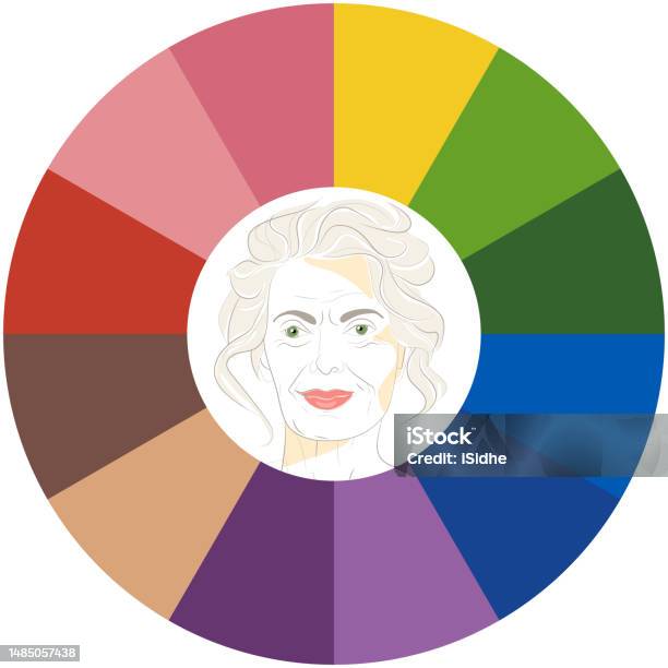 Ilustración De Guía De Color Vectorial De Stock Paleta De Análisis De