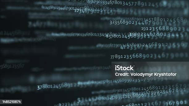 Matriks Angka Acak Nomor Terbang Kode Komputer Biner Latar Belakang