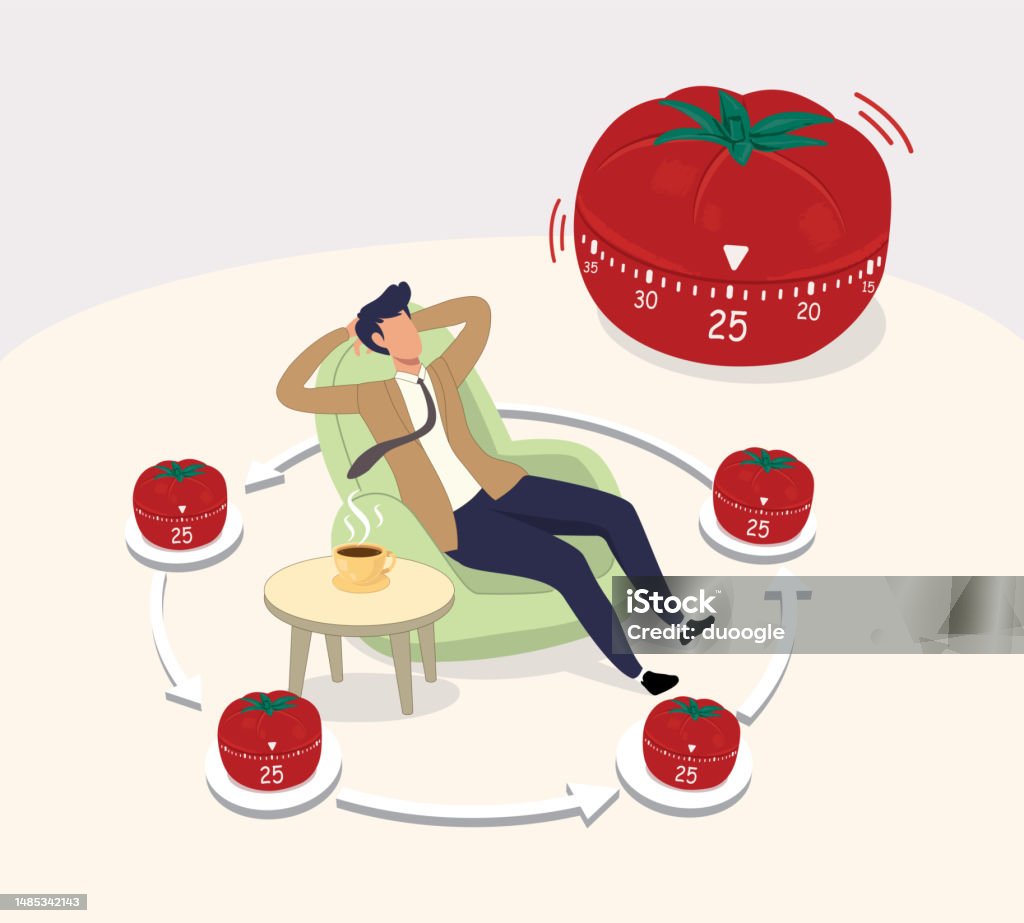 Pomodoro Technique Pomodoro Technique Time Management Method Stock ... Pomodoro Technique Pomodoro Technique Time Management Method Stock ...