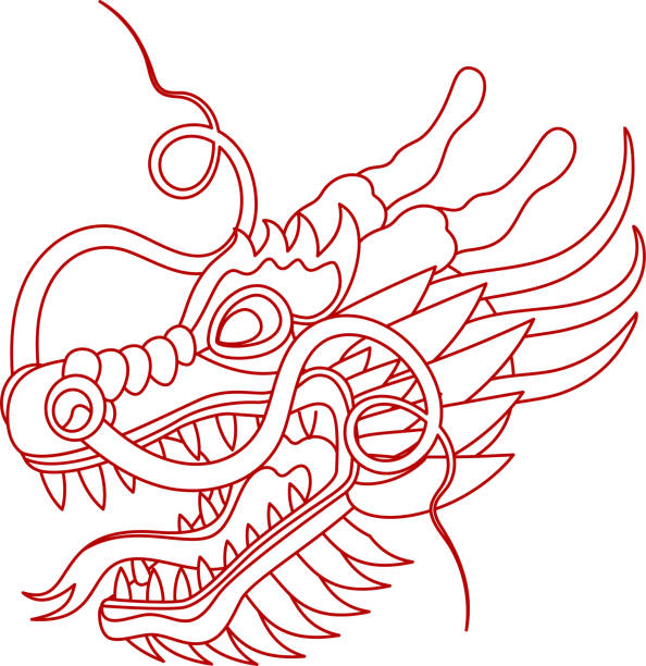 How To Draw A Chinese Dragon Head