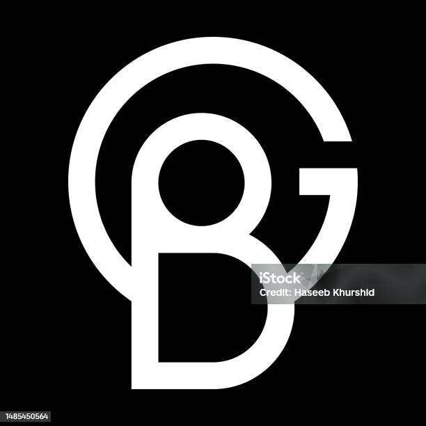 Logo Bg Minimal Icône Dune Lettre Gb Sur Fond De Luxe Idée De Logo