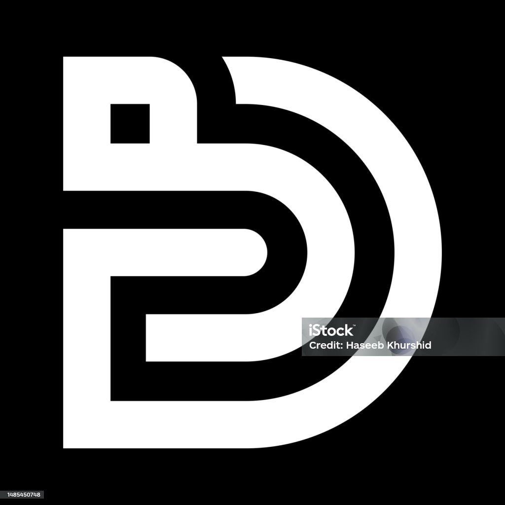 Logo Db Minimal Icône Dune Lettre Bd Sur Fond De Luxe Idée De Logo