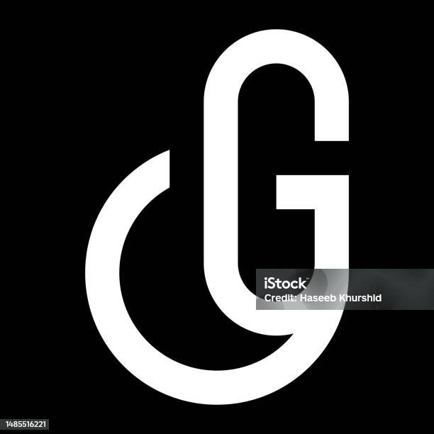 Logo Gj Minimal Icône Dune Lettre Jg Sur Fond De Luxe Idée De Logo