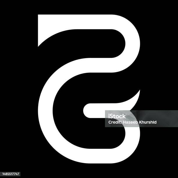 Logo Zg Minimal Icône Dune Lettre Gz Sur Fond De Luxe Idée De Logo