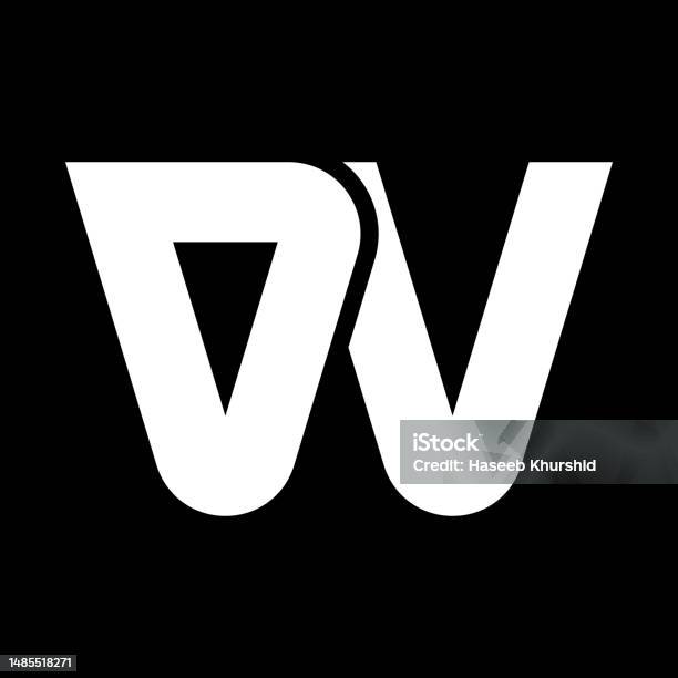 Logo Wd Minimal Icône Dune Lettre Dw Sur Fond De Luxe Idée De Logo