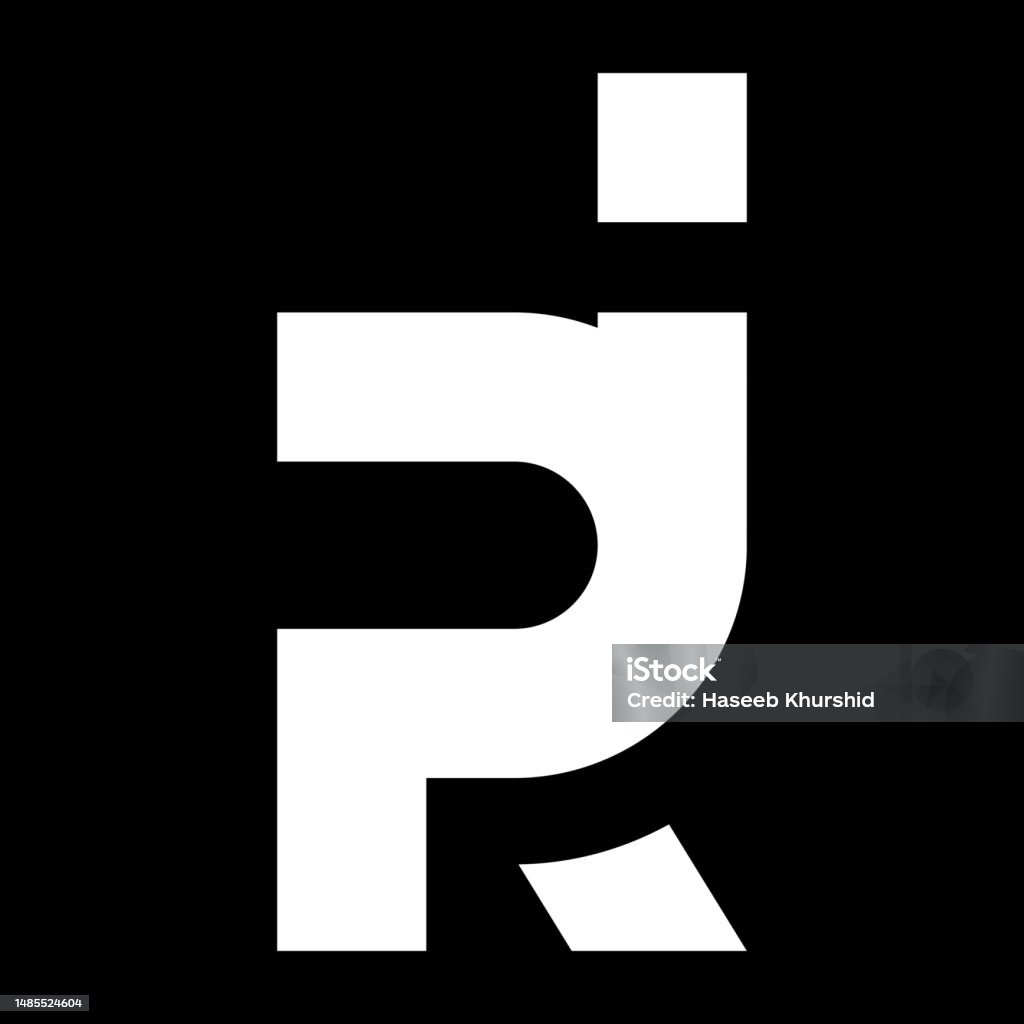 Logo Rj Minimal Icône Dune Lettre Jr Sur Fond De Luxe Idée De Logo