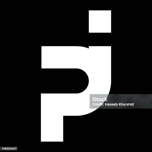 Logo Jp Minimal Icône Dune Lettre Pj Sur Fond De Luxe Idée De Logo