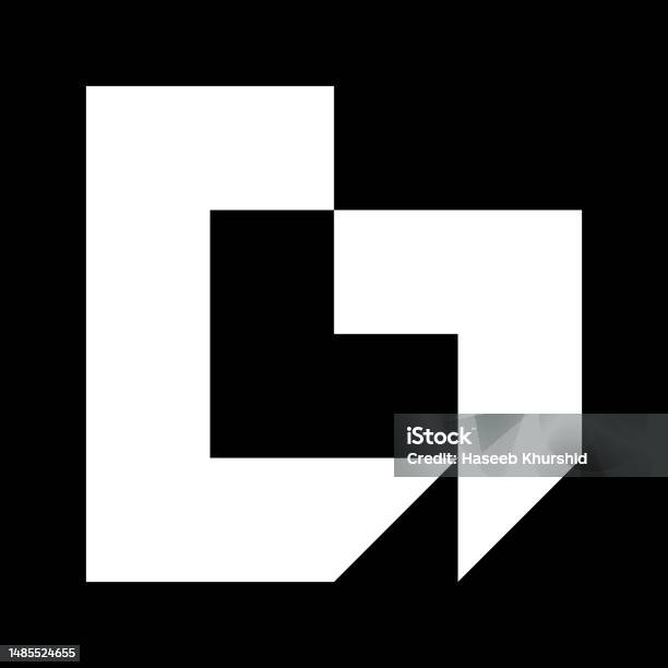 Logo Cg Minimal Icône Dune Lettre Gc Sur Fond De Luxe Idée De Logo