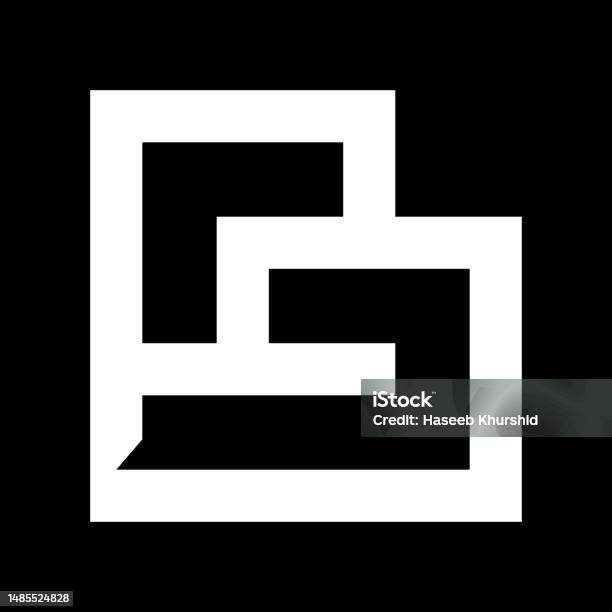 Logo Bg Minimal Icône Dune Lettre Bg Sur Fond De Luxe Idée De Logo