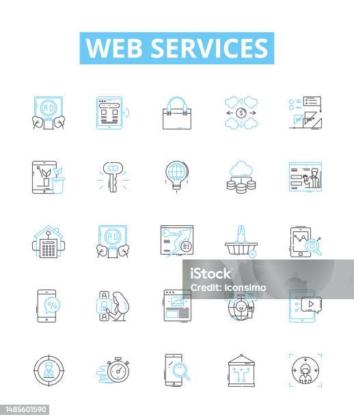 Web Services Vector Line Icons Set Web Services Api Rest Soap ... Web Services Vector Line Icons Set Web Services Api Rest Soap ...