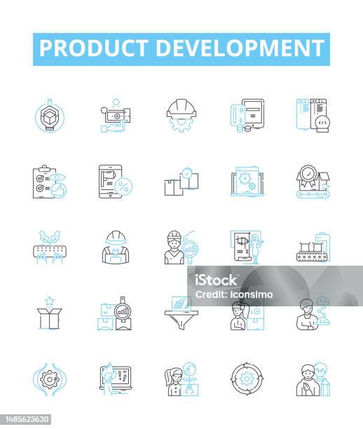 Product Development Vector Line Icons Set Product Development Plan ... Product Development Vector Line Icons Set Product Development Plan ...