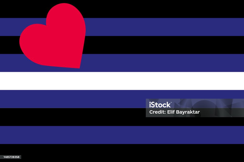 Lgbtq Rights Pride Flag Of Leather Pride Flag Vector Stock Illustration