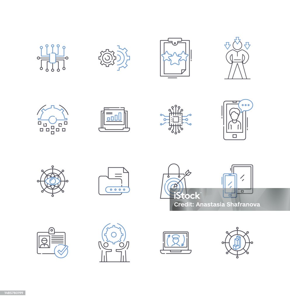 Supply Elements Line Icons Collection Procurement Distribution ... Supply Elements Line Icons Collection Procurement Distribution ...