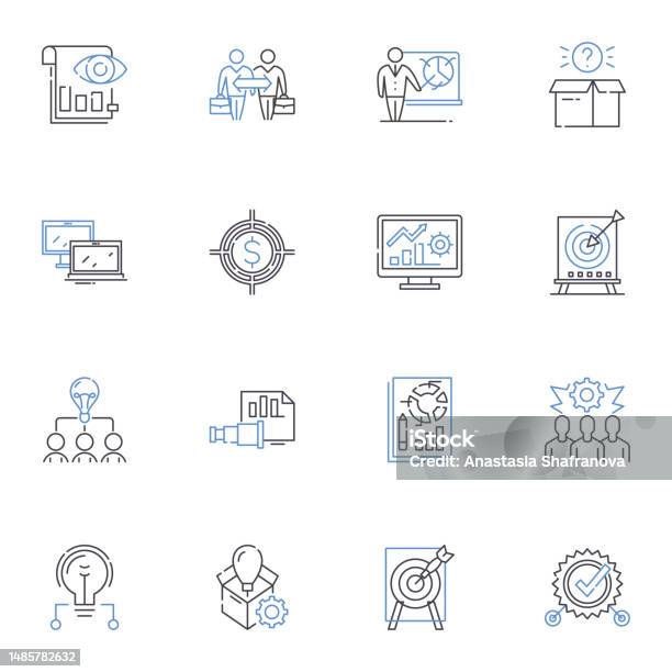 Stakeholder Engagement Line Icons Collection Participation ... Stakeholder Engagement Line Icons Collection Participation ...