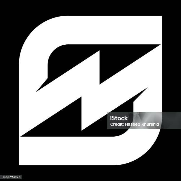 Logo Sn Minimal Icône Dune Lettre Ns Sur Fond De Luxe Idée De Logo